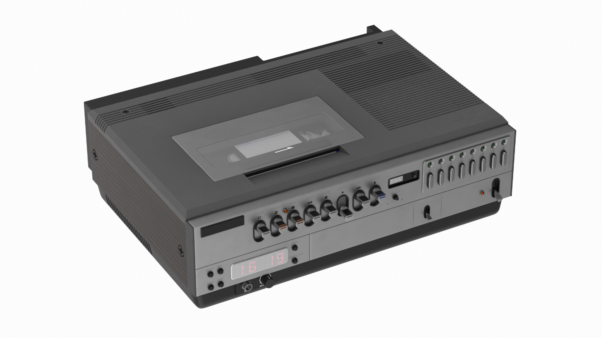 3D Retro VHS Player Lights On - TurboSquid 2236749