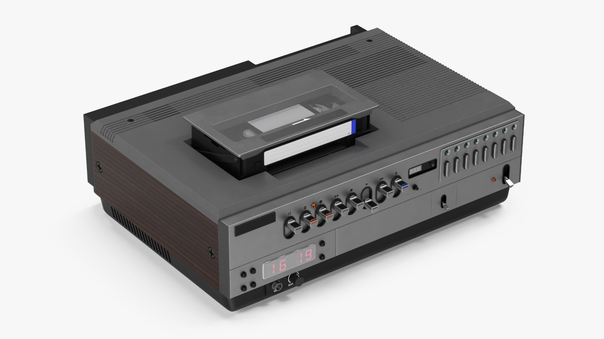 3D Retro VHS Player Lights On - TurboSquid 2236749