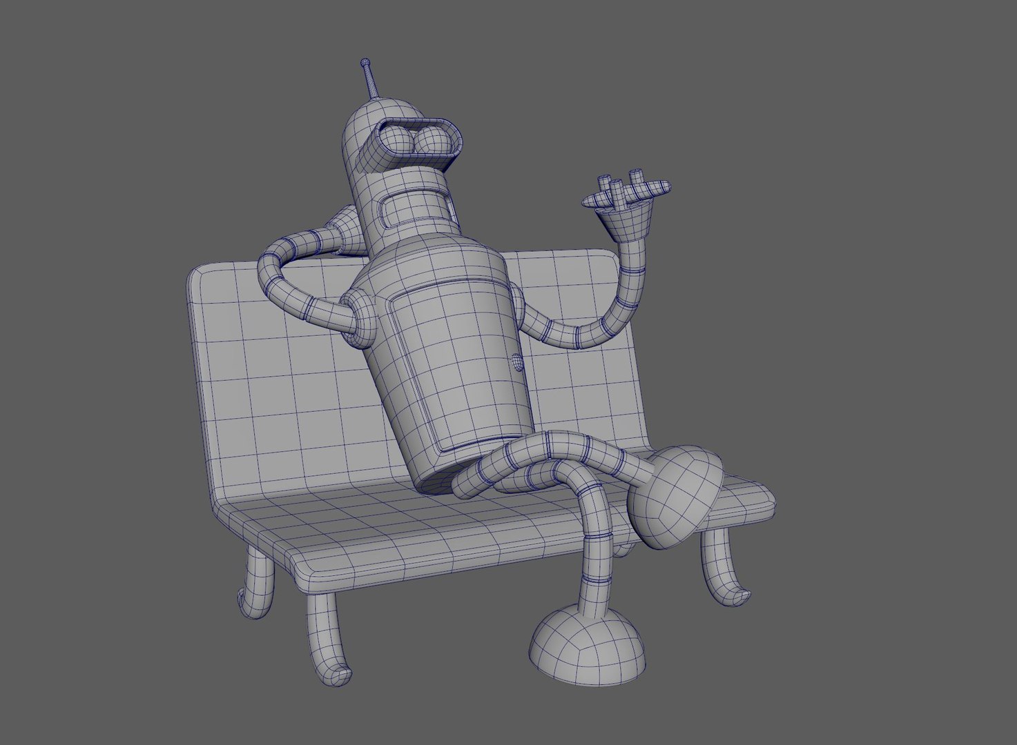 3D Bender Futurama Model - TurboSquid 1734710
