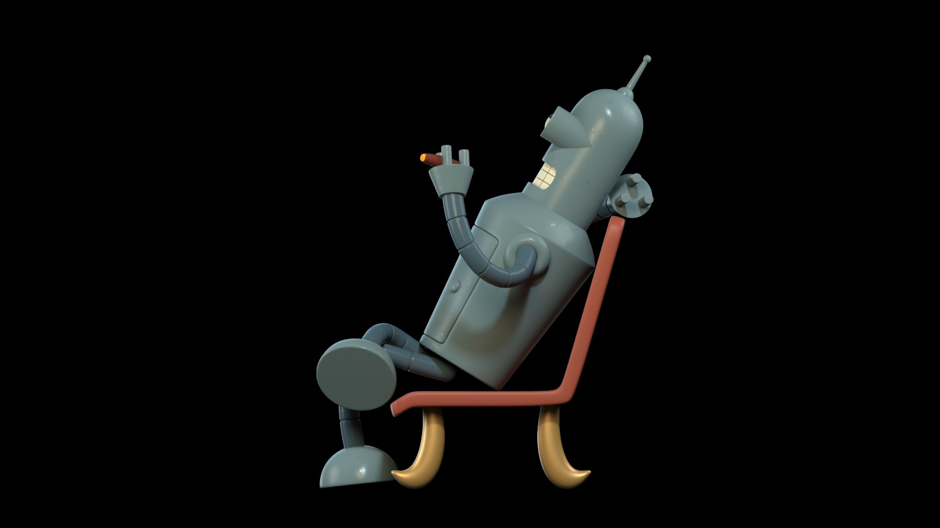 3D Bender Futurama Model - TurboSquid 1734710