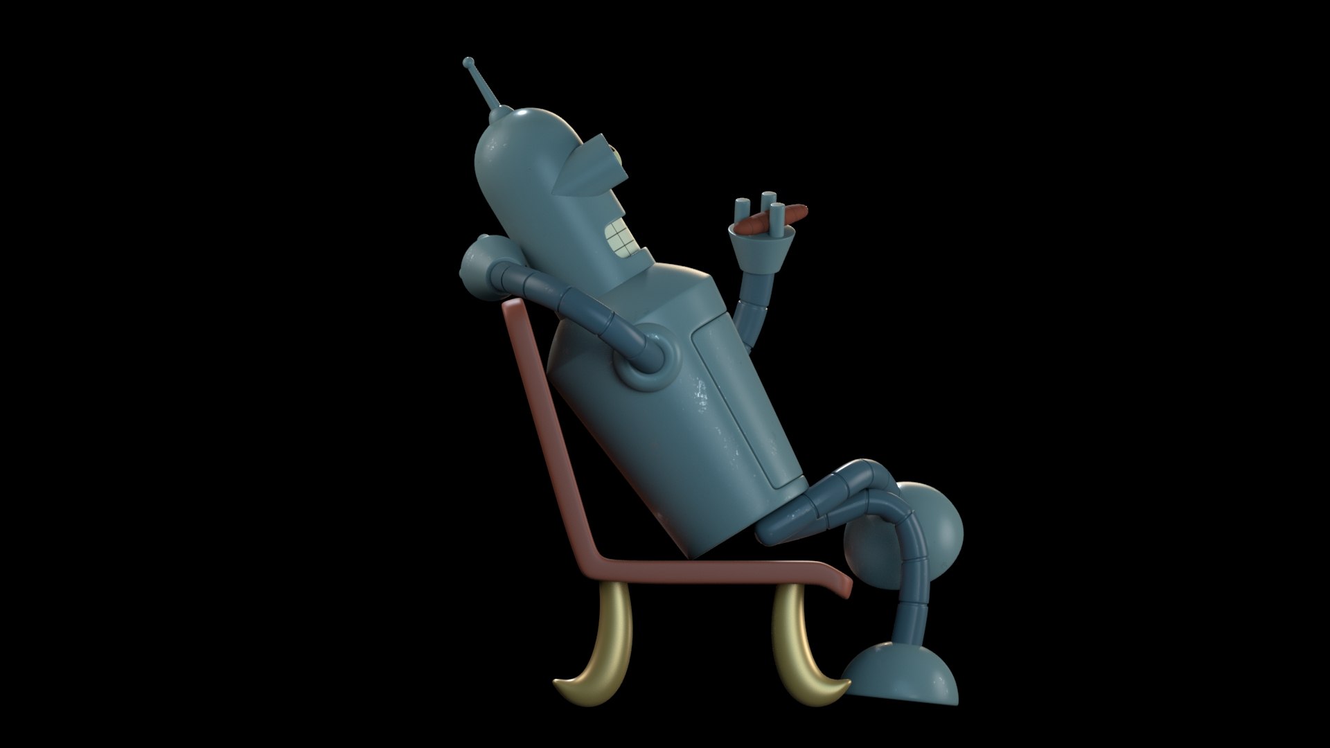 3D Bender Futurama Model - TurboSquid 1734710