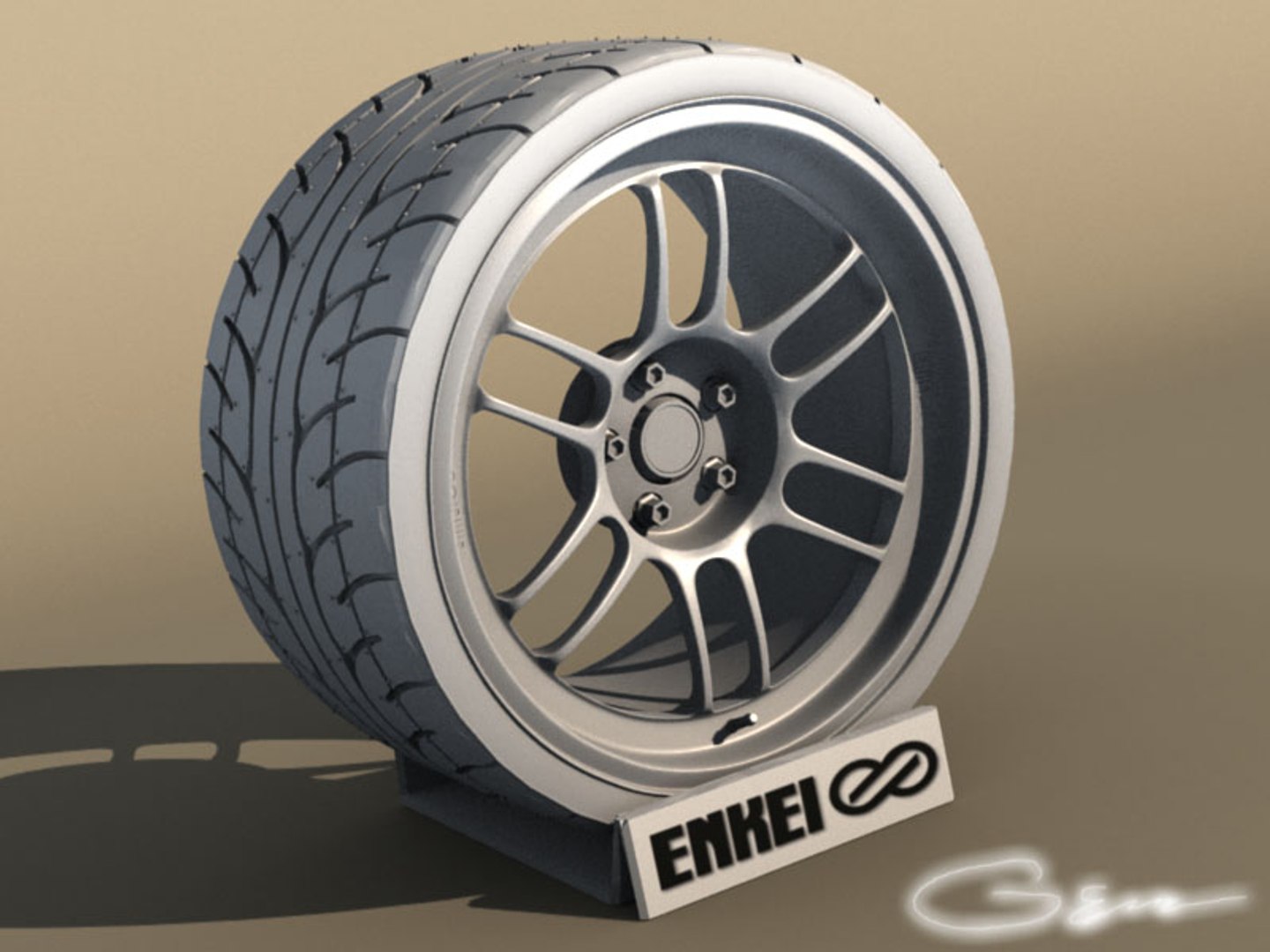 Enkei Rpf1 3d Model