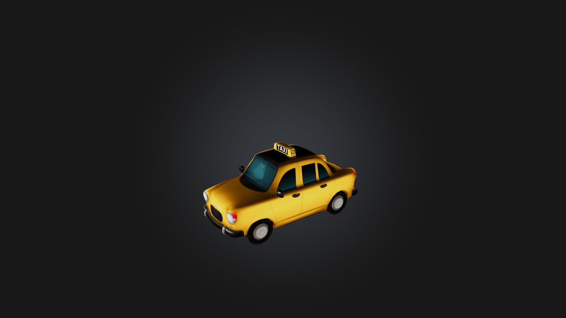 Cartoon Taxi 3D Model - TurboSquid 2291819