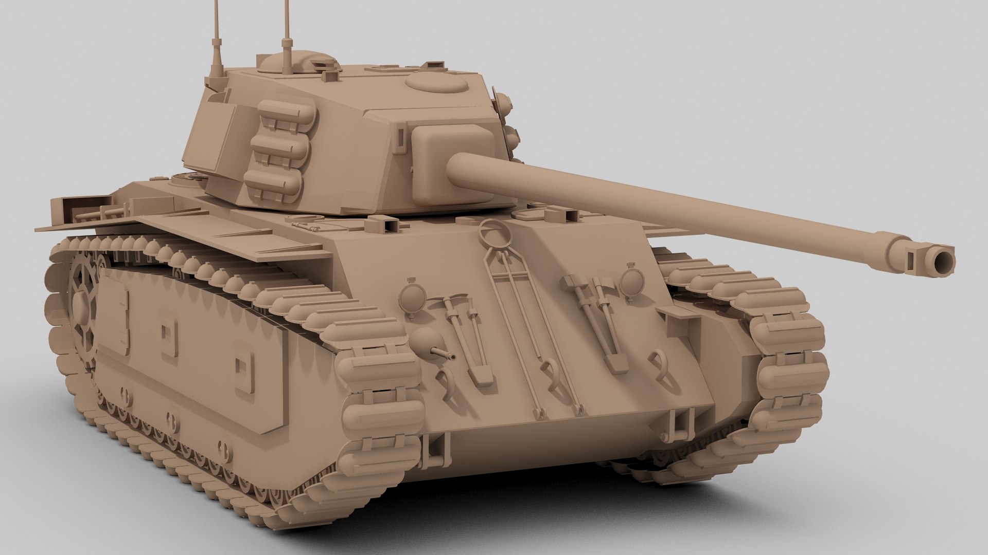 ARL 44 Heavy Tank 3D Model - TurboSquid 1715492