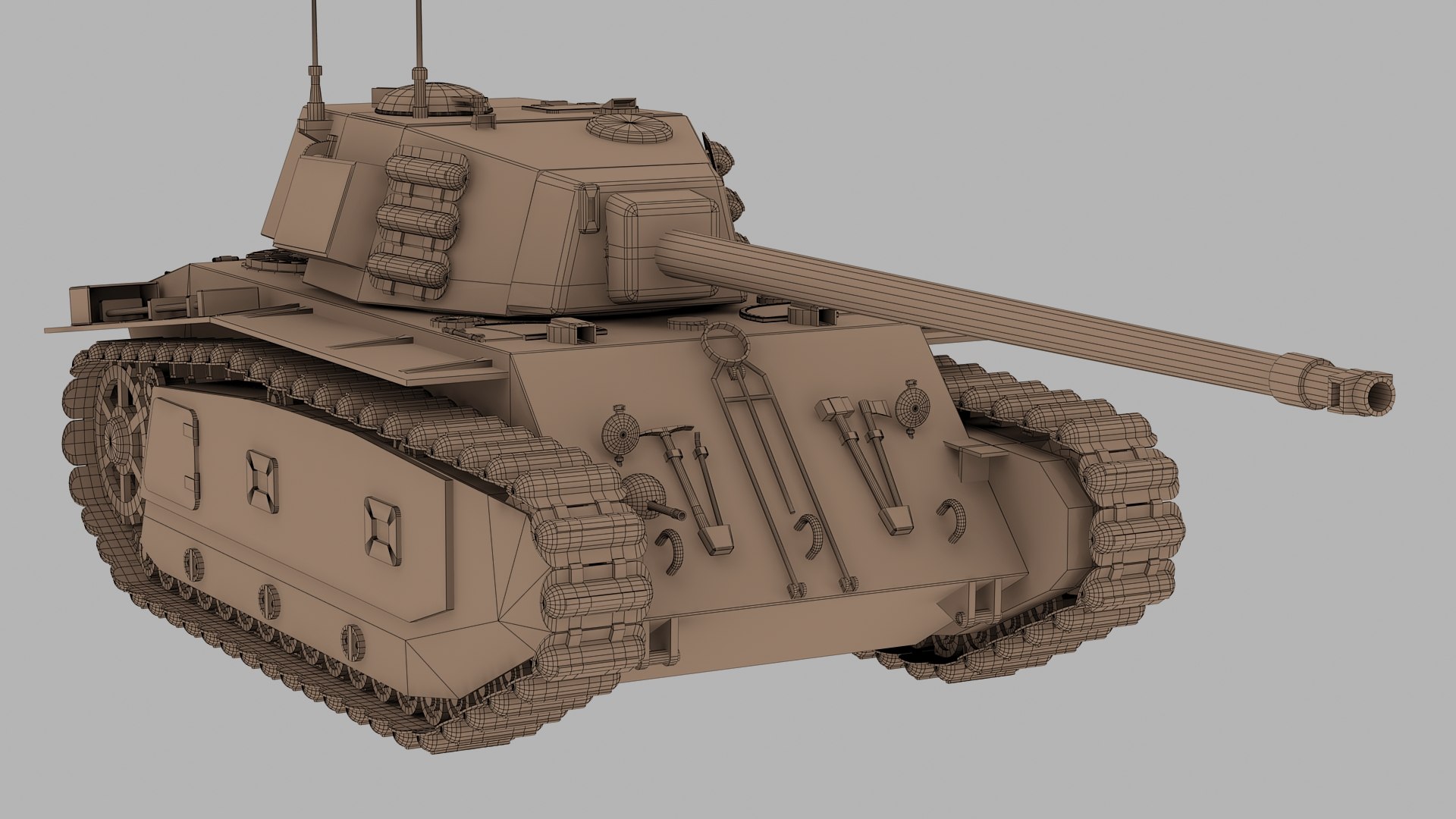 ARL 44 Heavy Tank 3D Model - TurboSquid 1715492