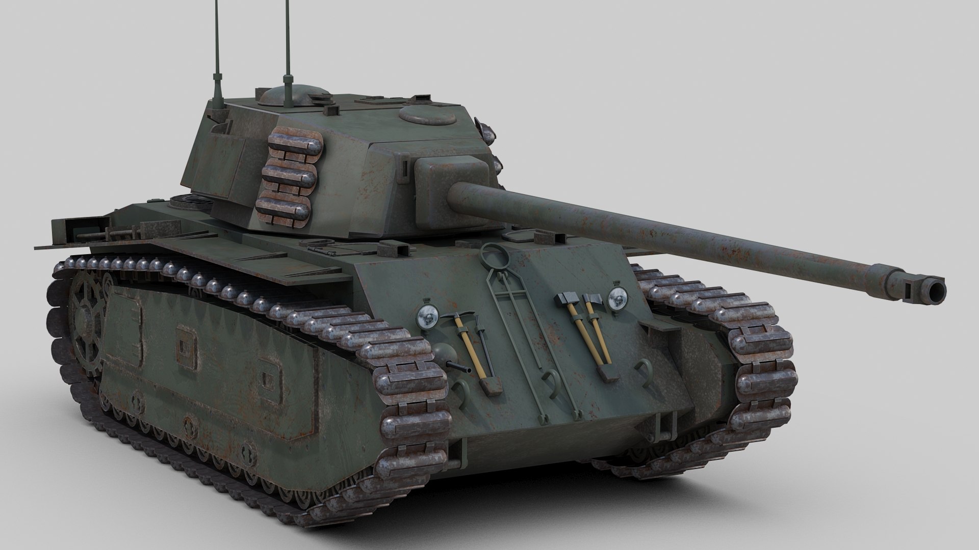 ARL 44 Heavy Tank 3D Model - TurboSquid 1715492