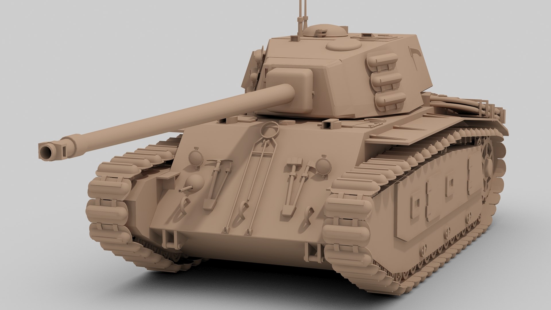 ARL 44 Heavy Tank 3D Model - TurboSquid 1715492