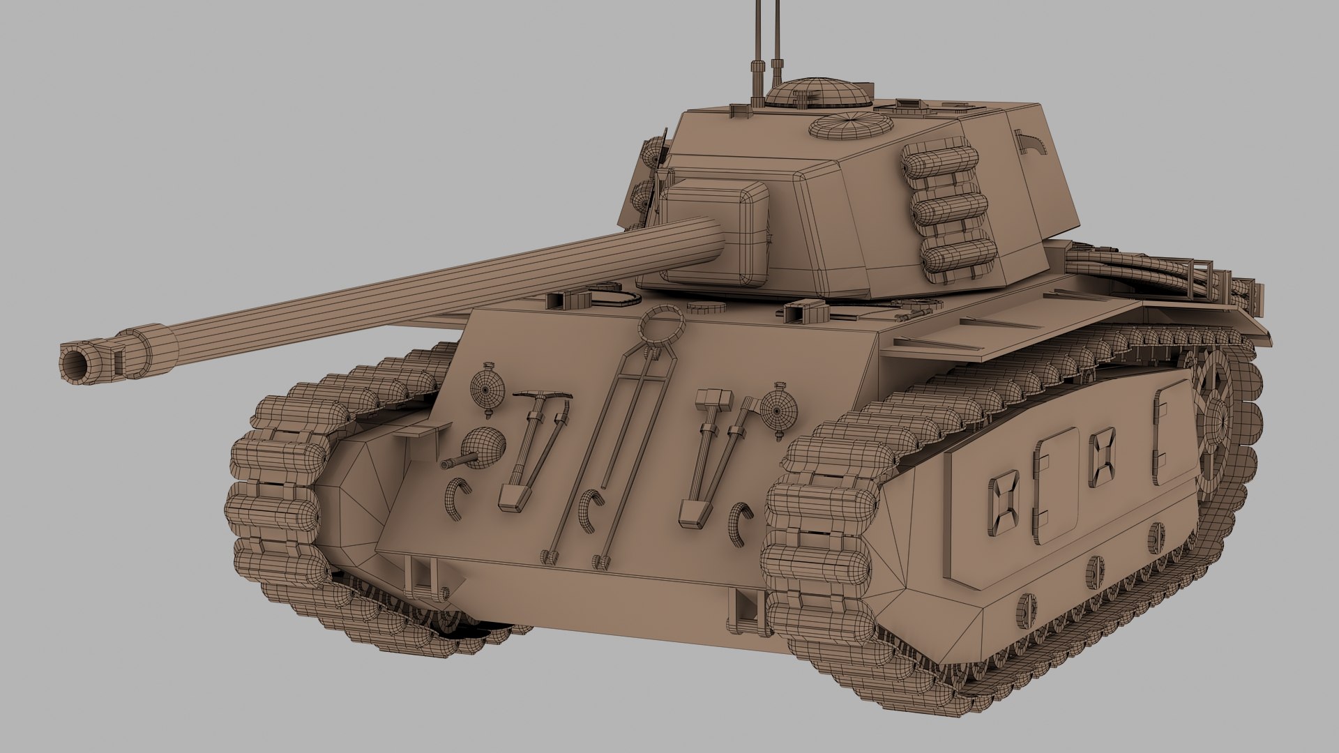 ARL 44 Heavy Tank 3D Model - TurboSquid 1715492