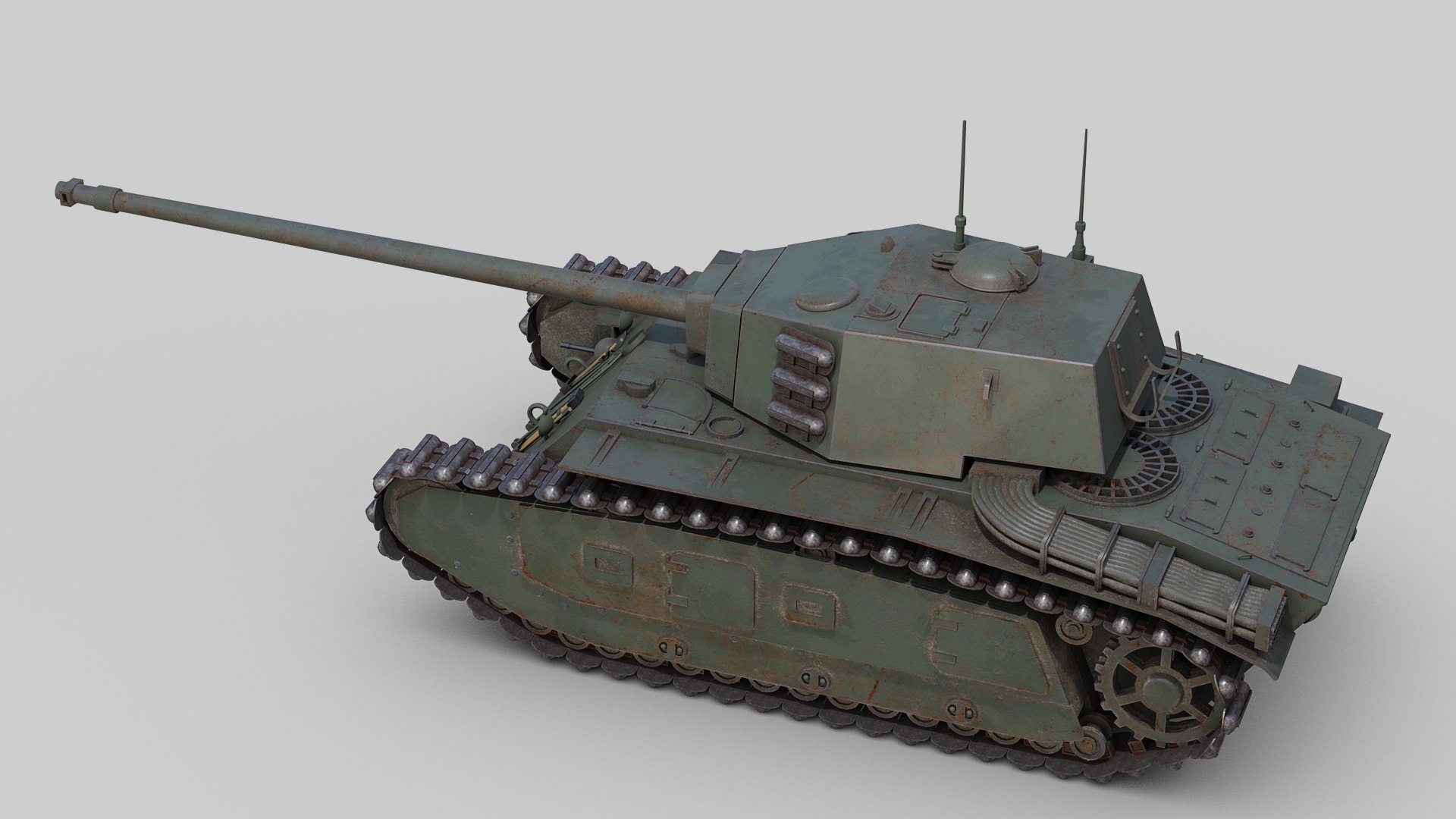 ARL 44 Heavy Tank 3D Model - TurboSquid 1715492