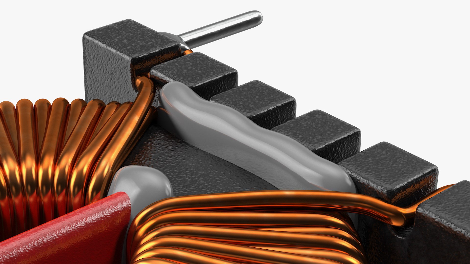 3D common mode choke filter model - TurboSquid 1664959