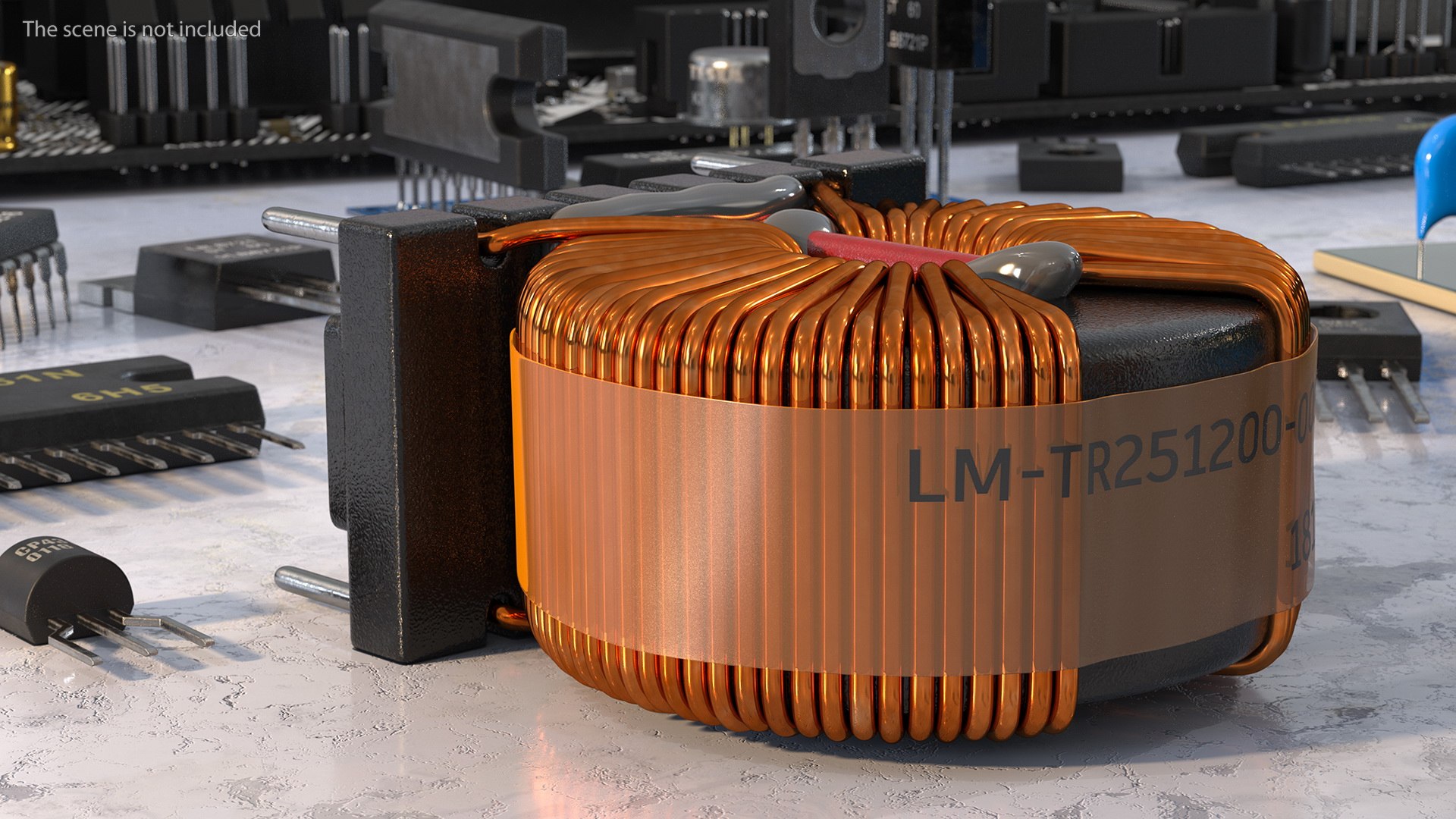 3D Common Mode Choke Filter Model - TurboSquid 1664959