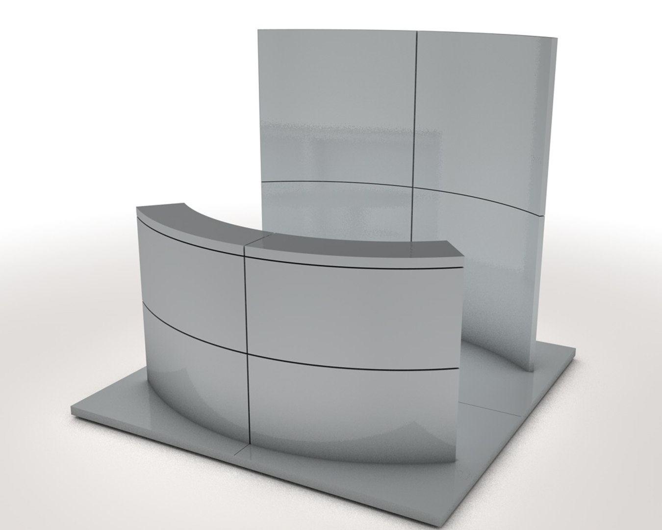 3 Fair Stand 3D Model - TurboSquid 1524417