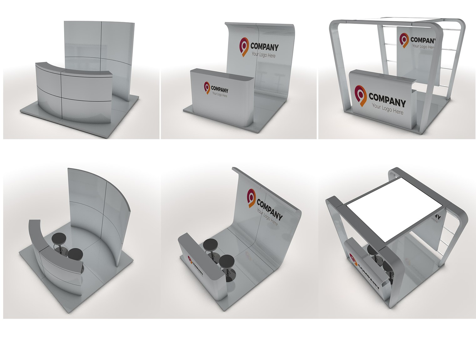 3 Fair Stand 3D Model - TurboSquid 1524417