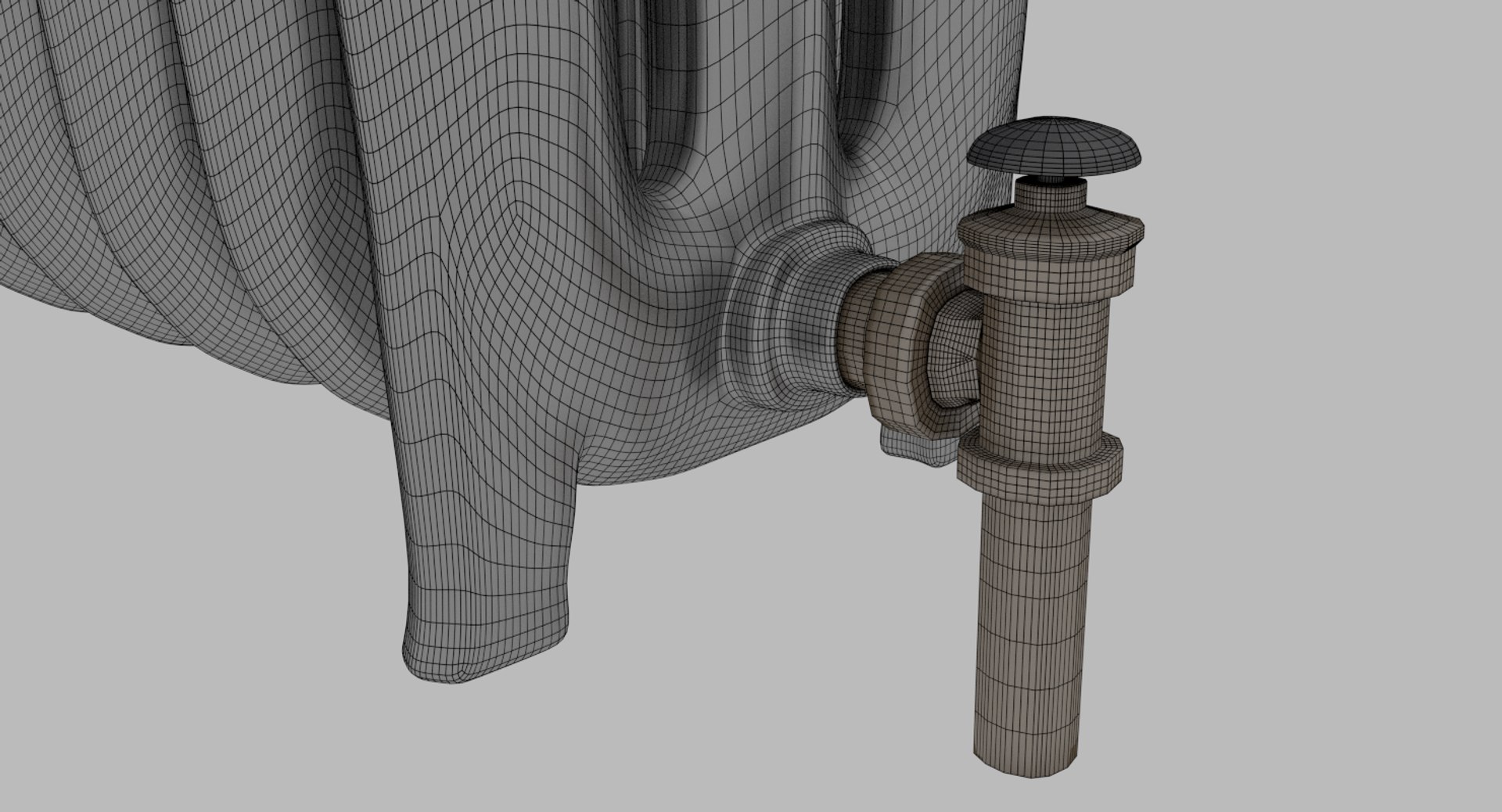 3d Traditional Steam Radiator Model