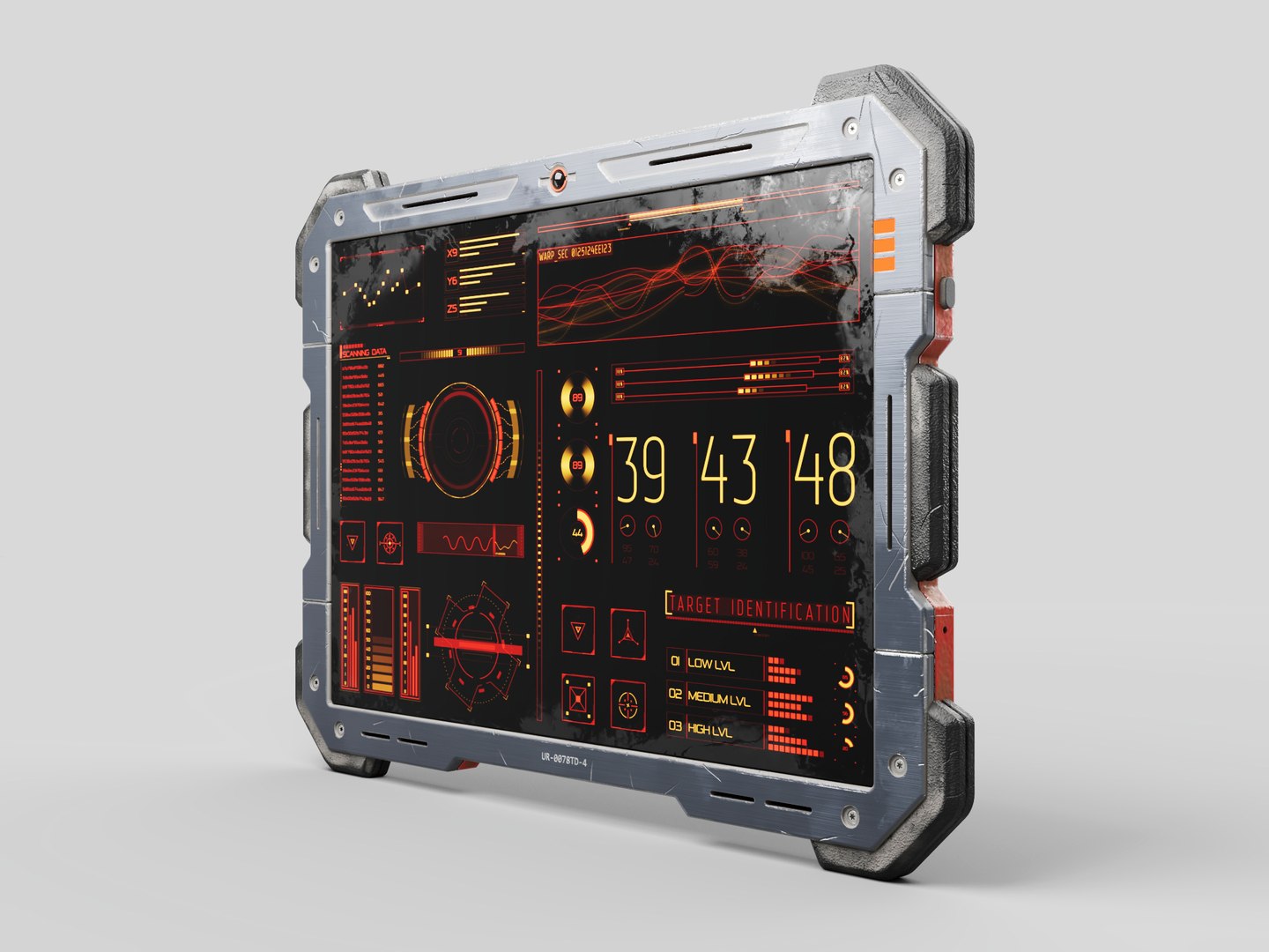 Cyber Scifi Tablet Model - TurboSquid 2011918