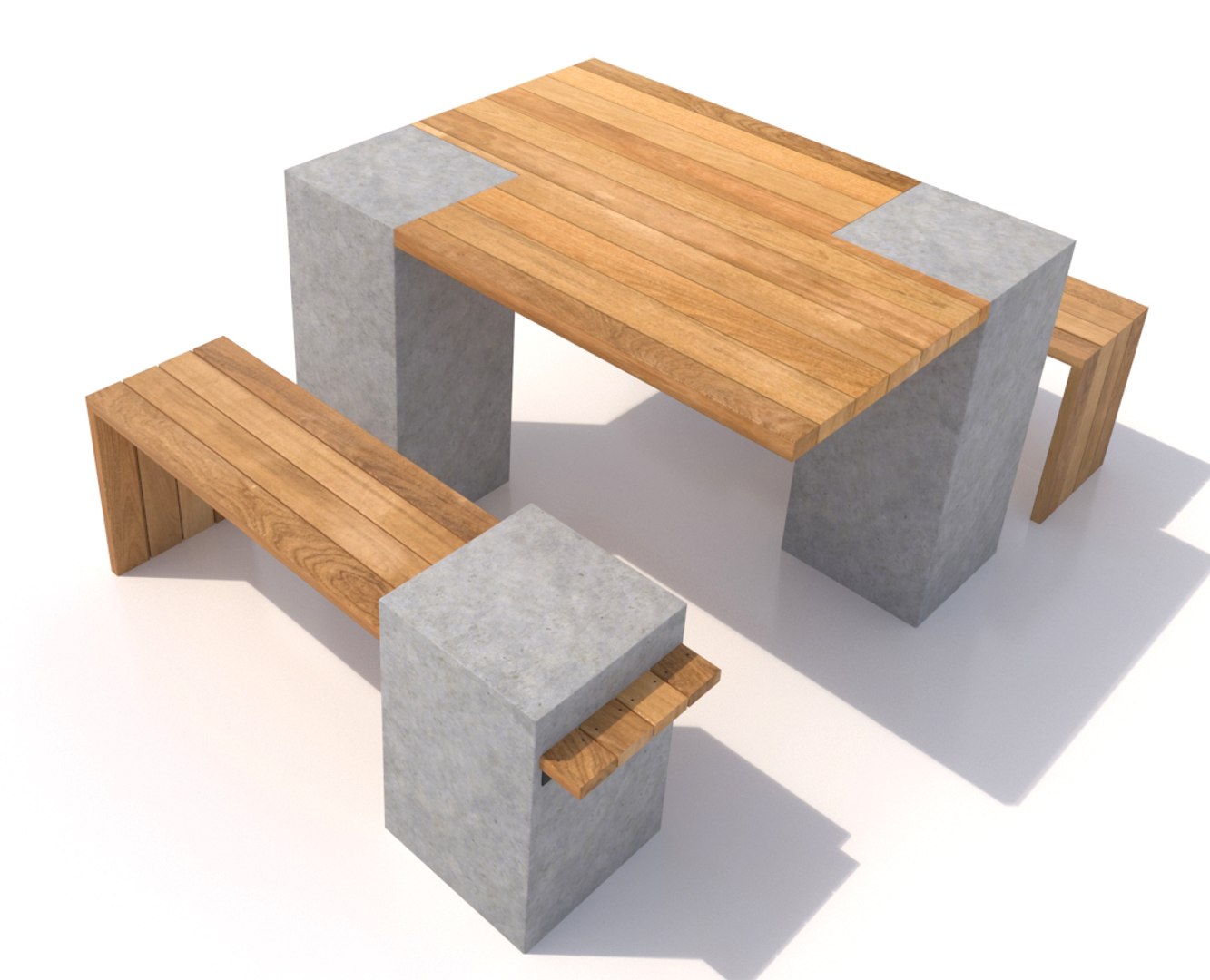 Bench Table-01 Table 3d Model