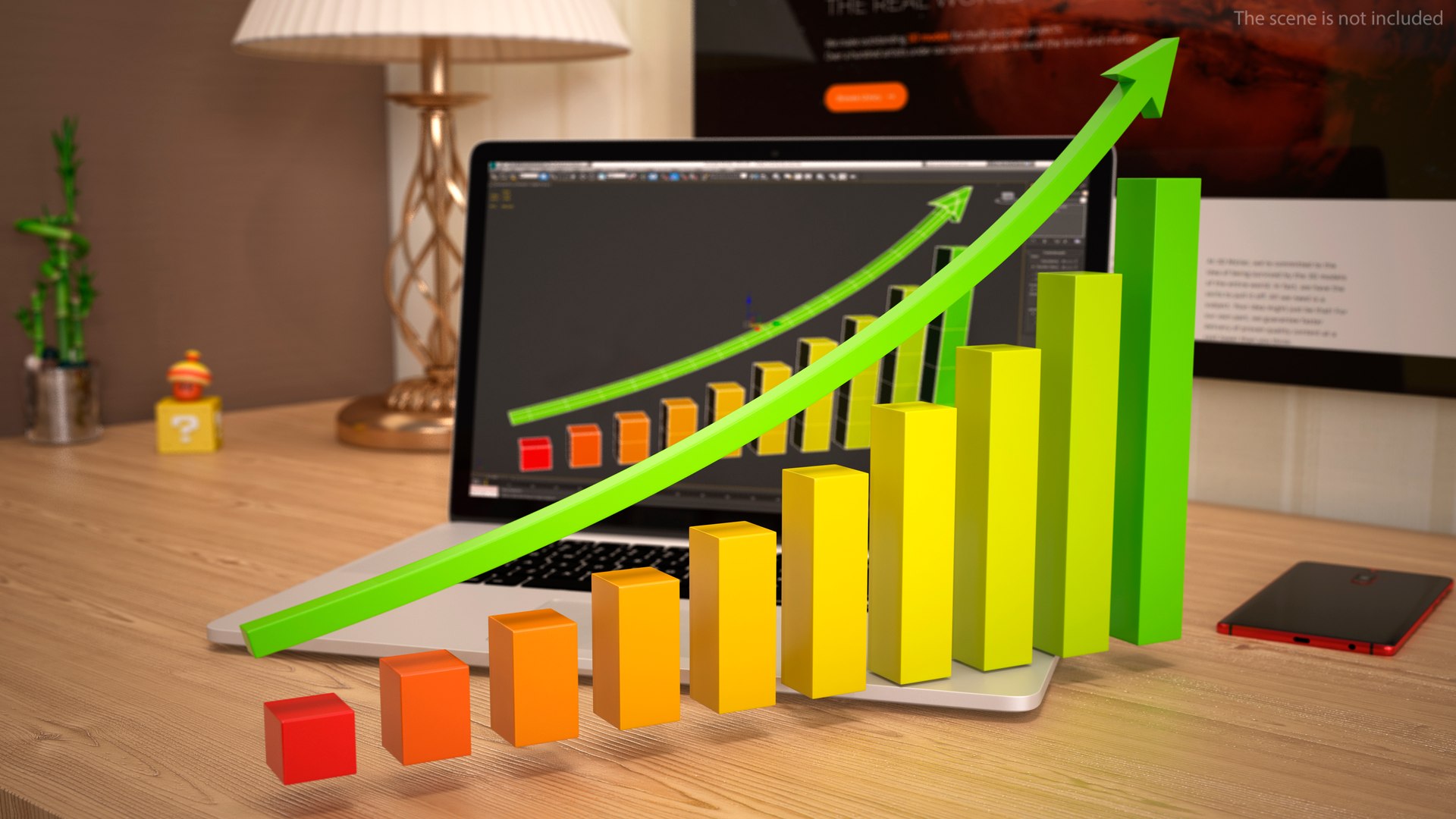 Graph Curved Model - TurboSquid 1703738