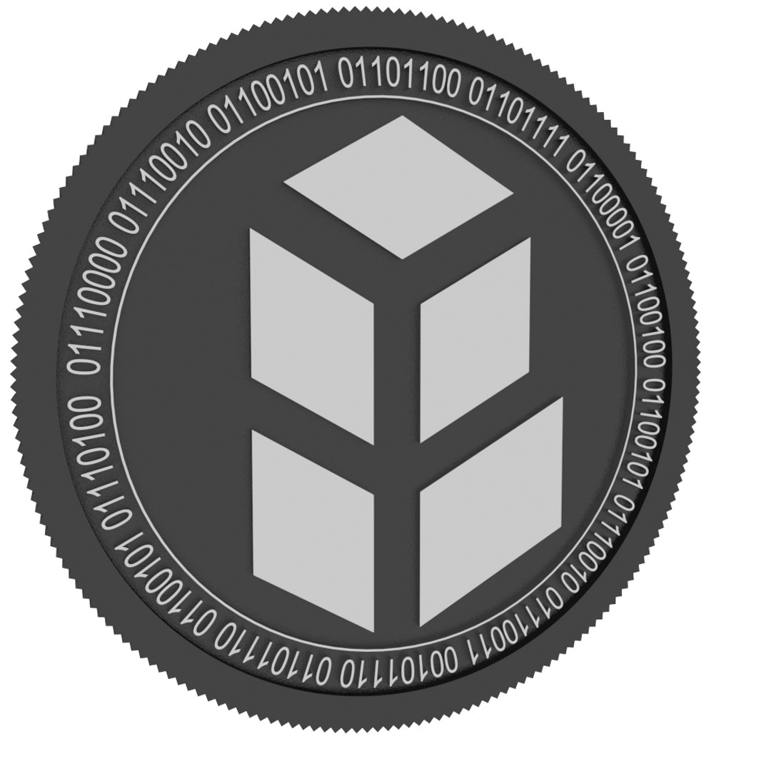 3D model bancor black coin - TurboSquid 1457152