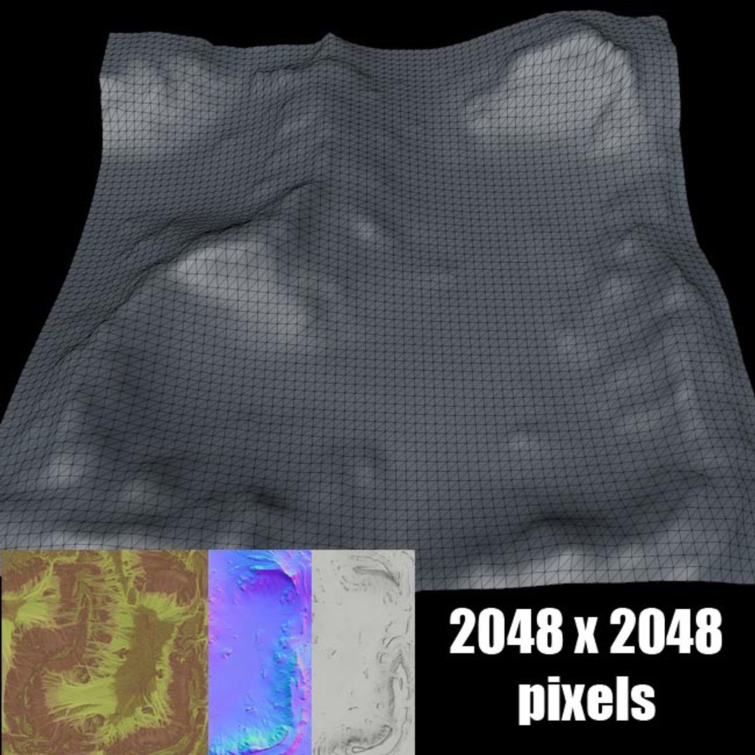 3d Model Of Mountain Maps Terrain