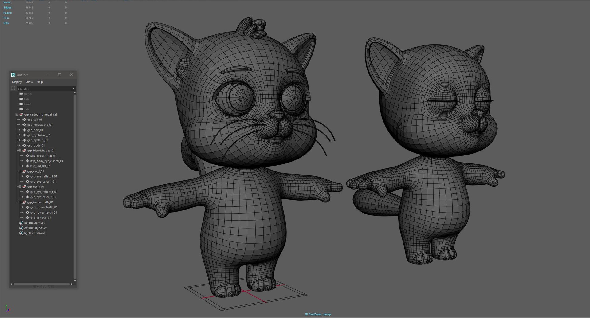 3D Biped Cat Model - TurboSquid 1606909