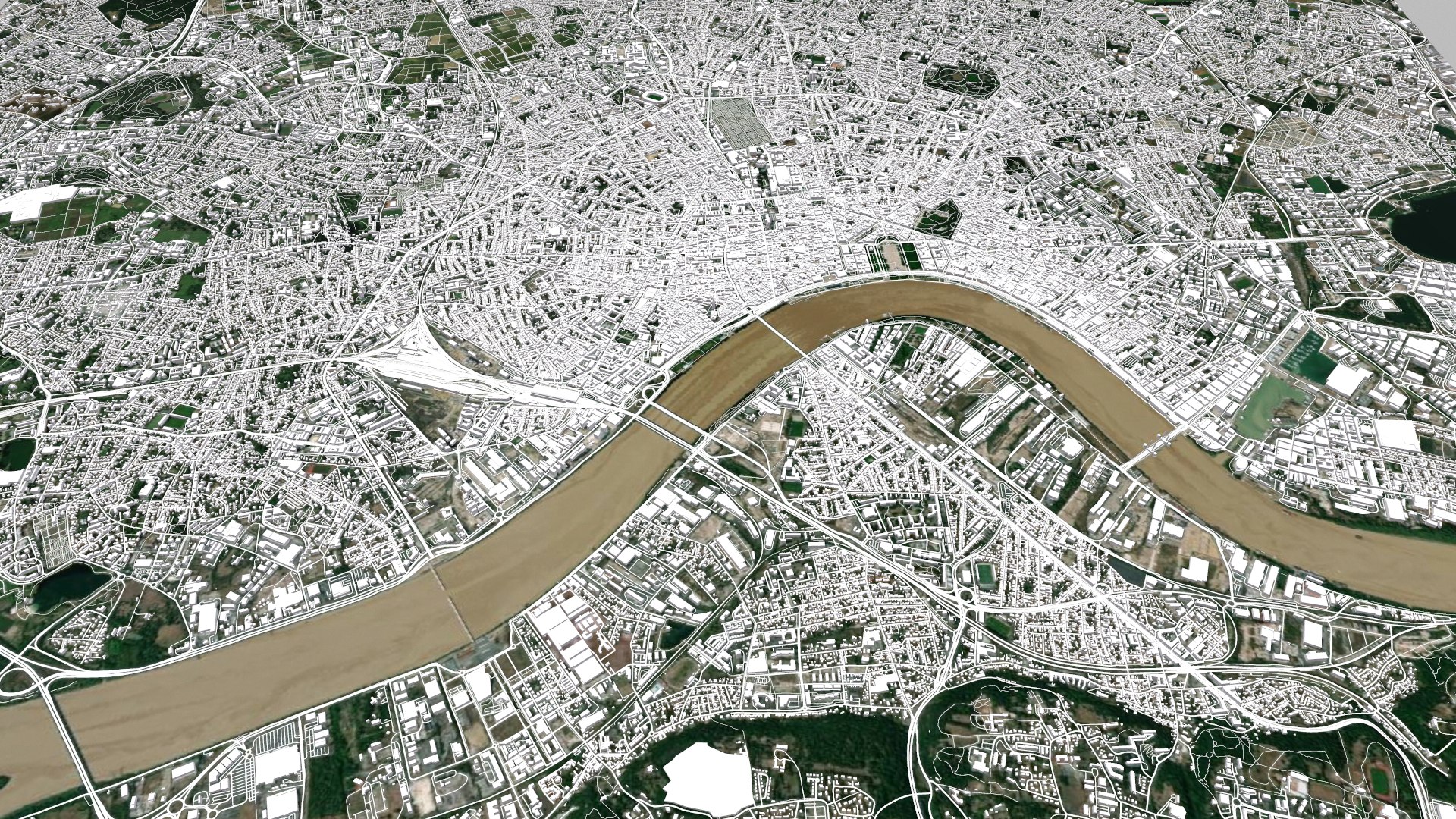 3D Cityscape Bordeaux France - TurboSquid 2104351