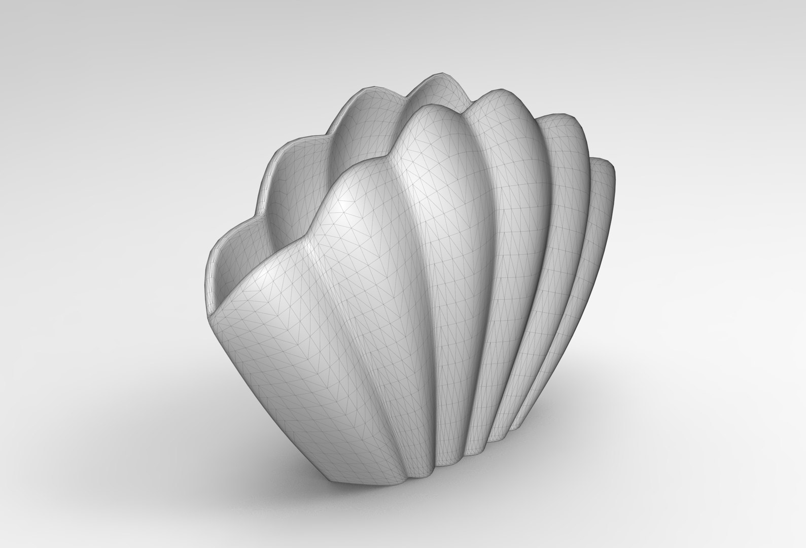 3D Model Seashell Vase - TurboSquid 2339999
