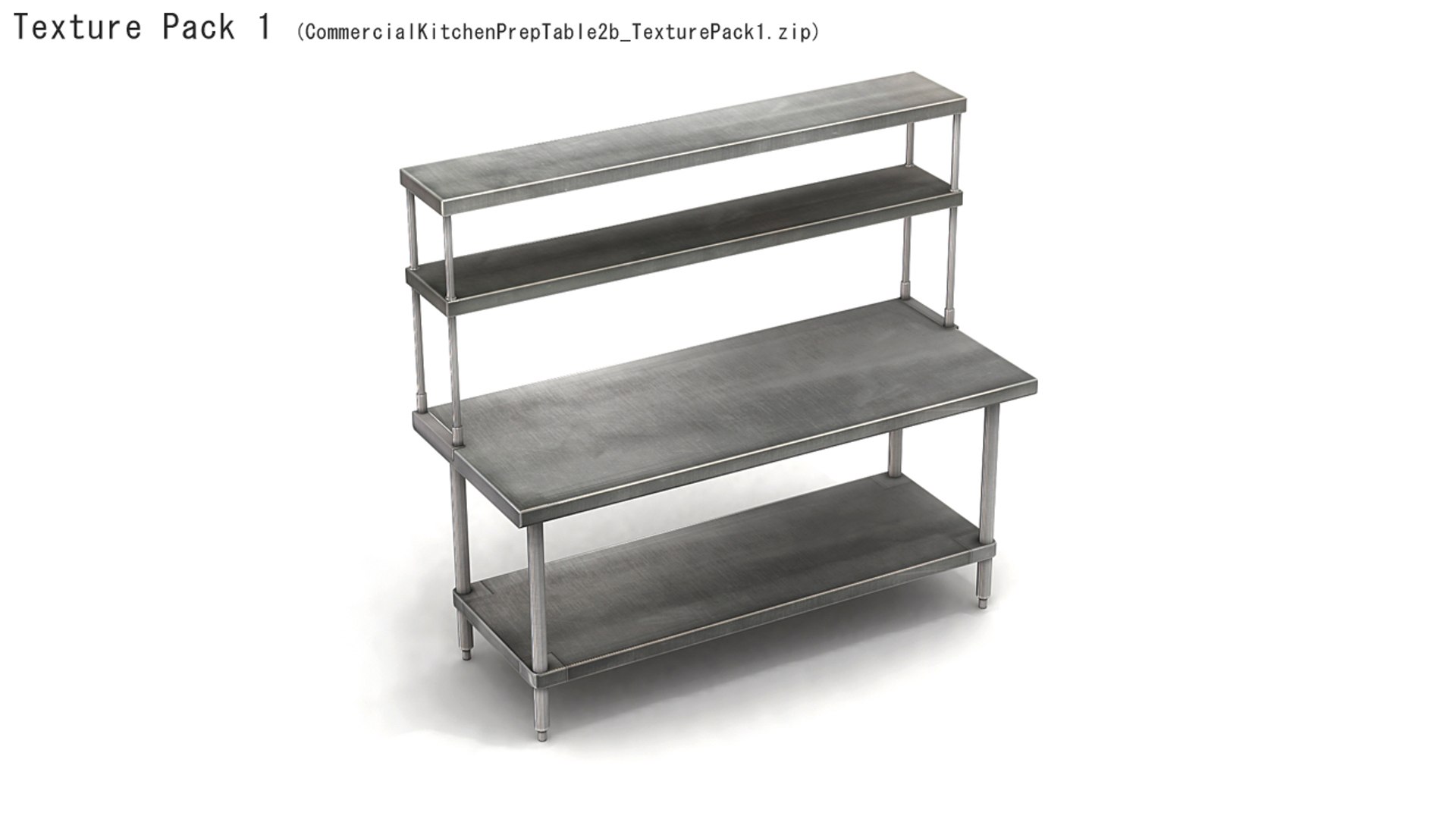 Commercial Kitchen Prep Table 3D Model - TurboSquid 1331654