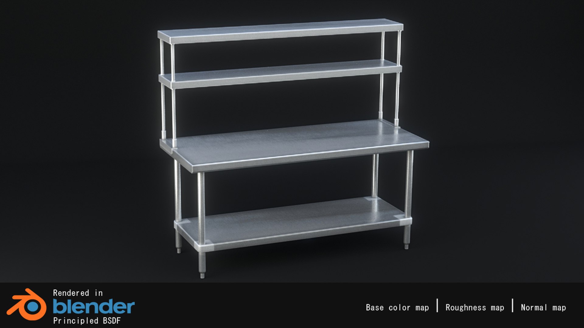 Commercial Kitchen Prep Table 3D Model - TurboSquid 1331654