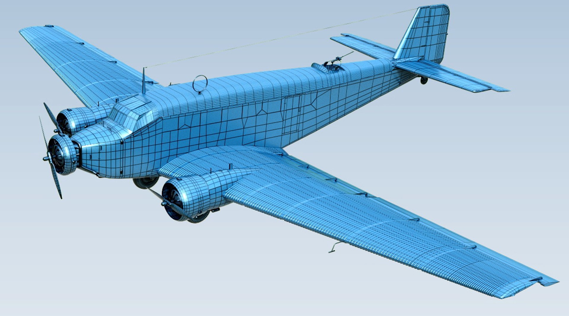 Junkers Ju-52 3m-g7 3D - TurboSquid 1742359