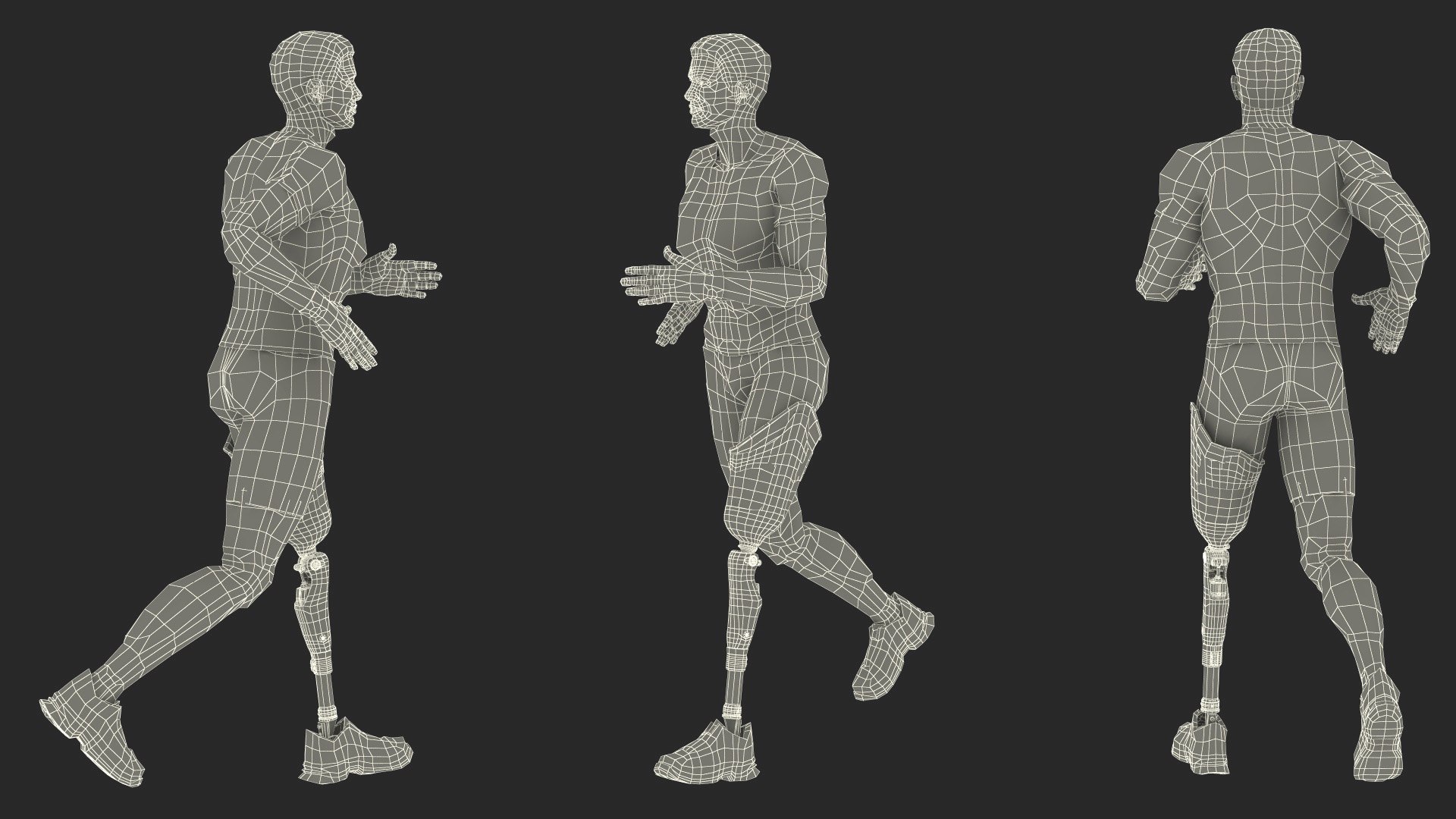 3D Rigged Man And Woman With Prosthetic Collection - TurboSquid 2369837