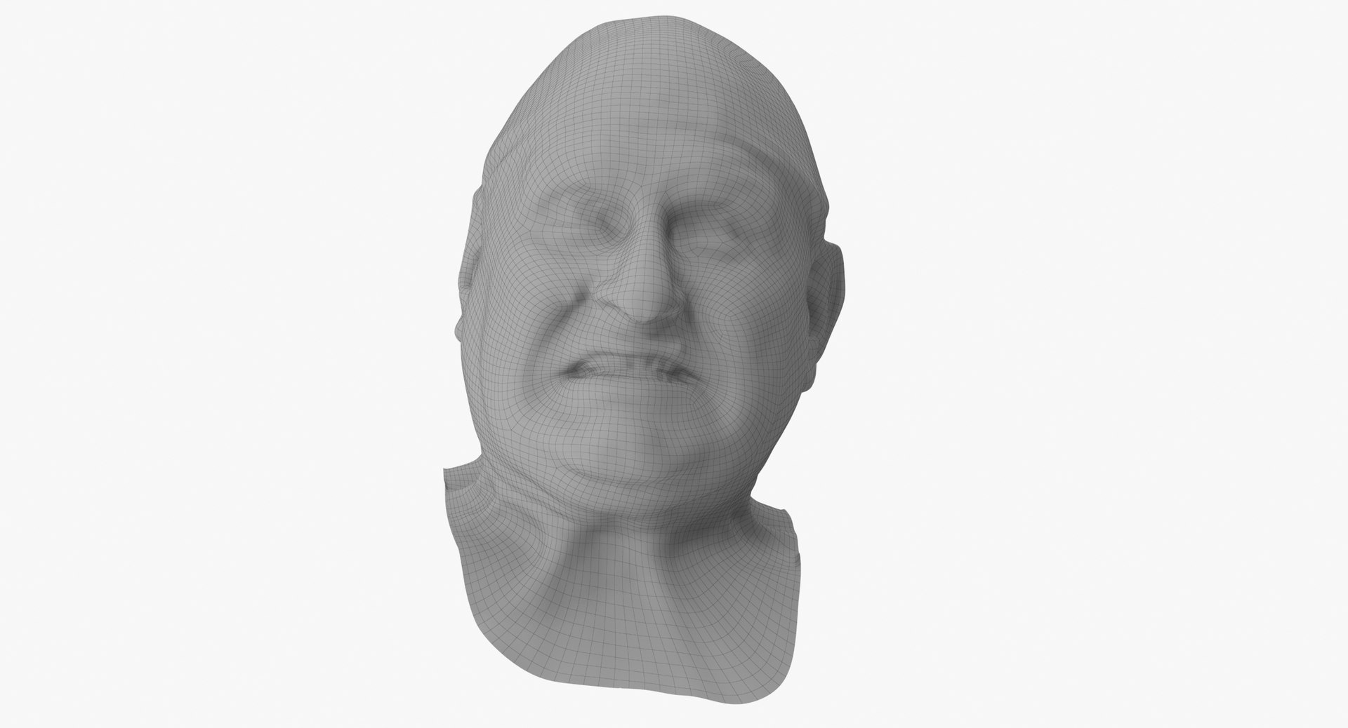 Homer Human Head Anger Clean Scan Model - TurboSquid 1748841