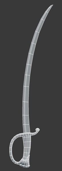 Old rusty pirate cutlass model - TurboSquid 1214208