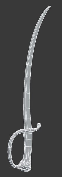 Old rusty pirate cutlass model - TurboSquid 1214208