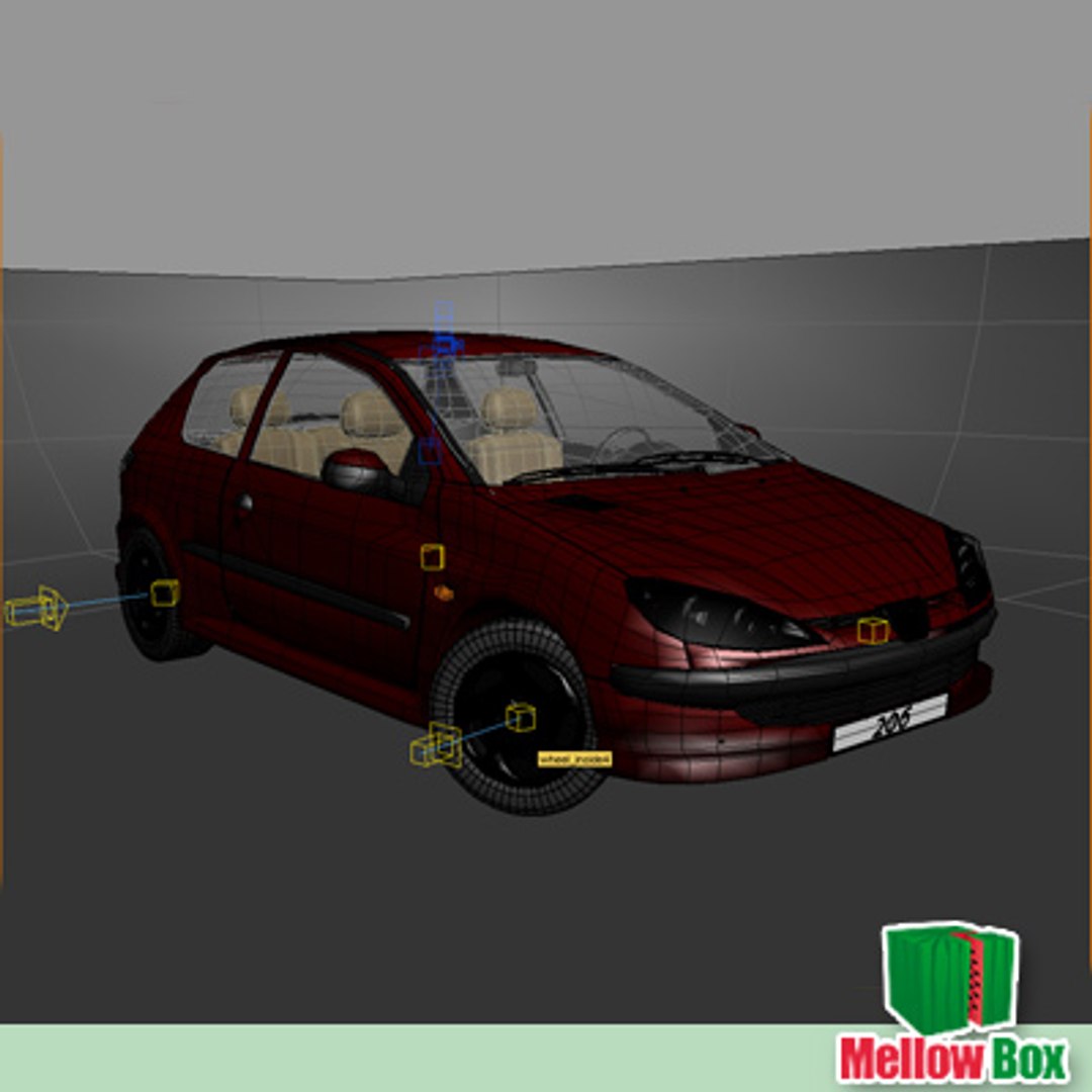 Peugeot 206 3d Model