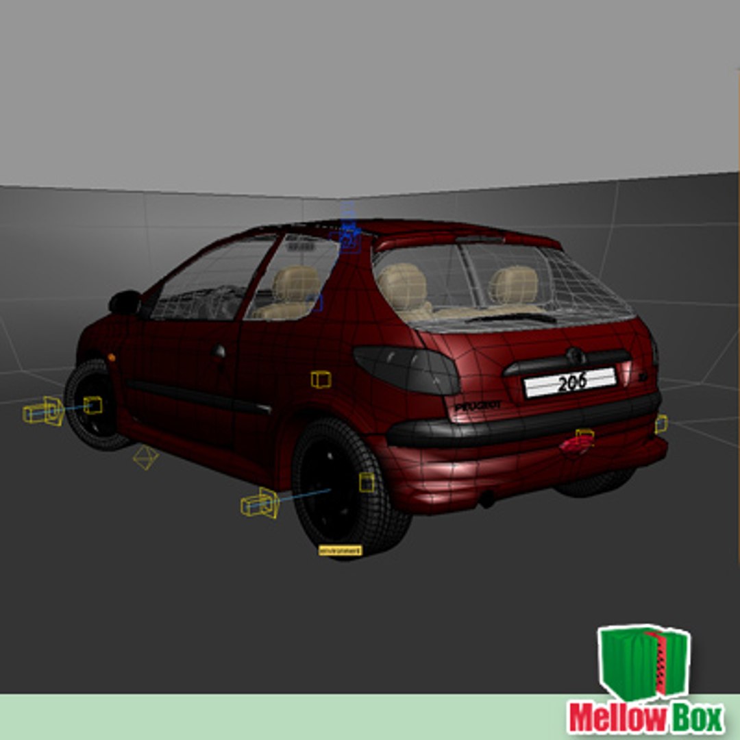 Peugeot 206 3d Model