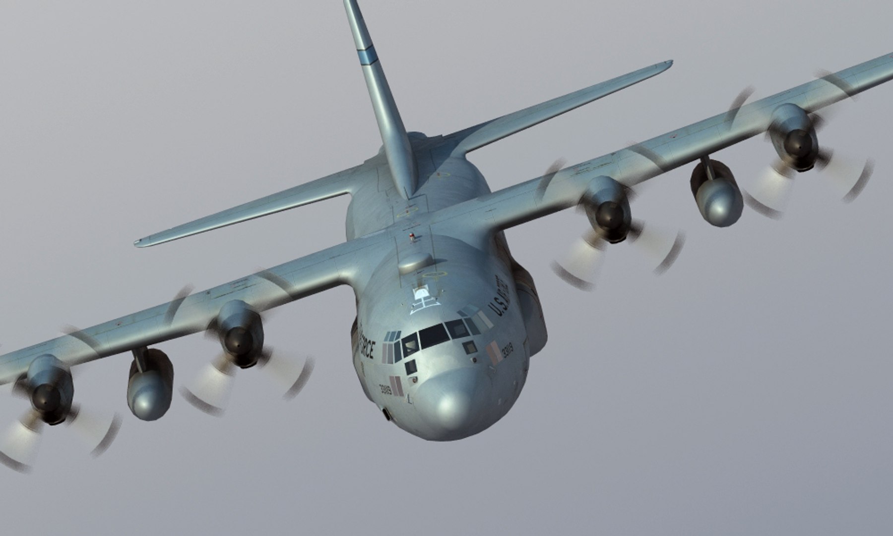 Lockheed C-130 Hercules 3d Model