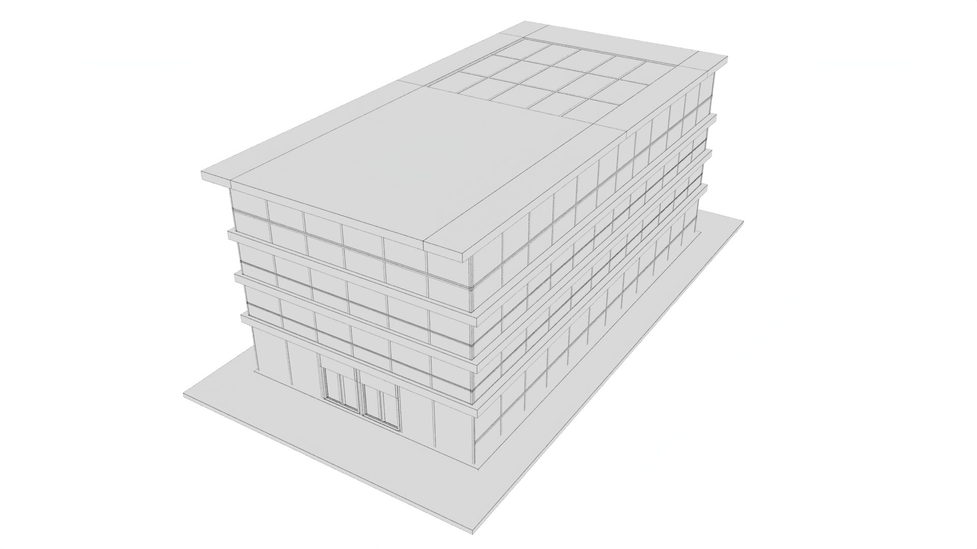 Modern City Building Interior And Exterior 4 - Office Building 3D Model ...