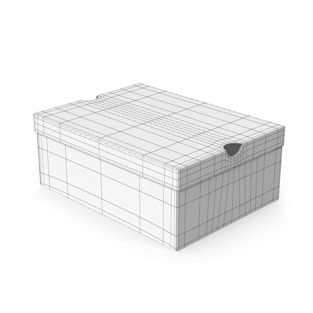 3D Brown Shoe Box - TurboSquid 2168507