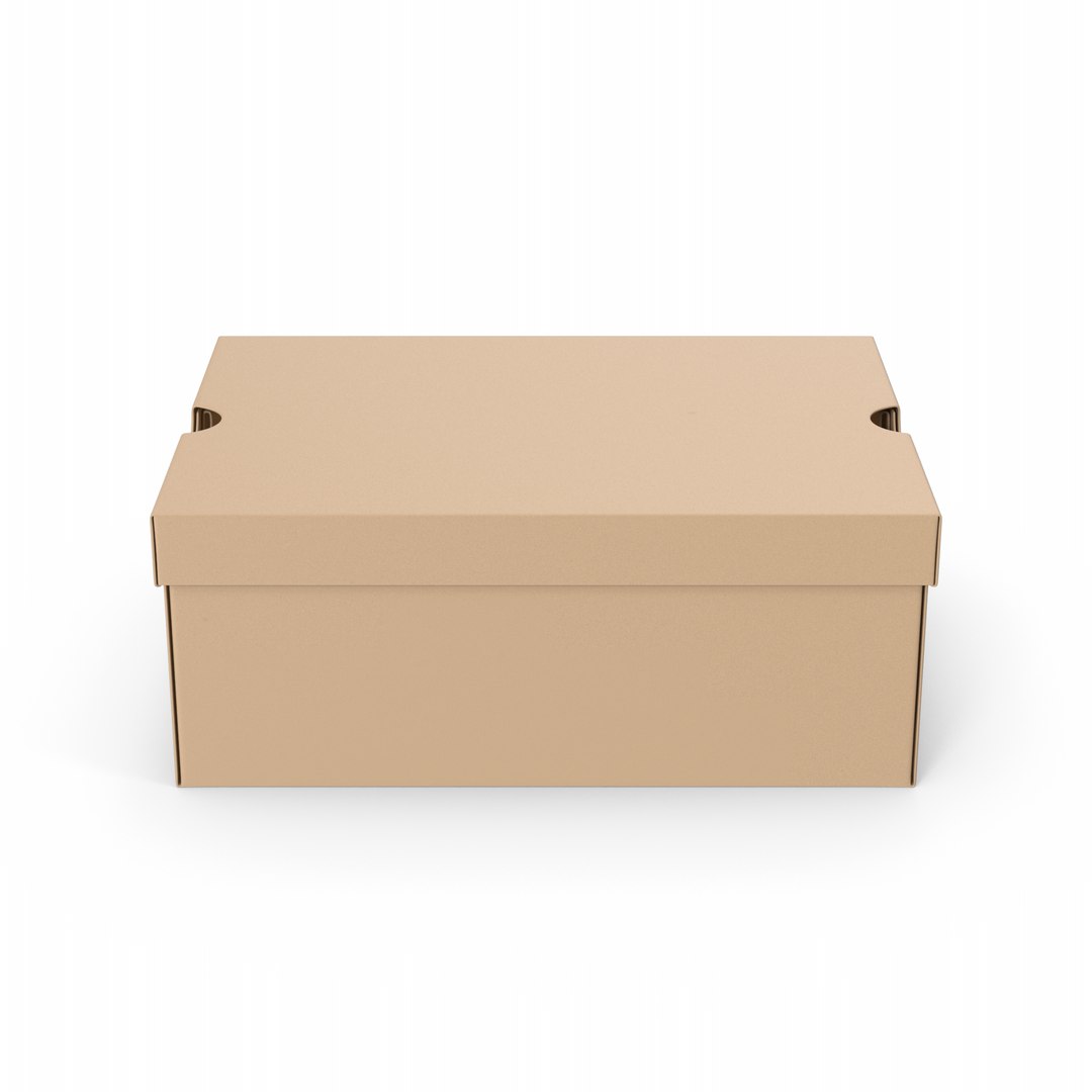 3D Brown Shoe Box - TurboSquid 2168507