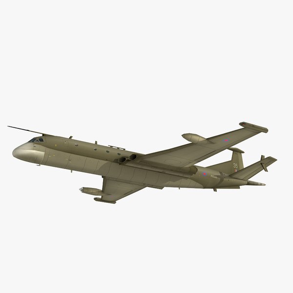 3d hawker siddeley nimrod royal navy model