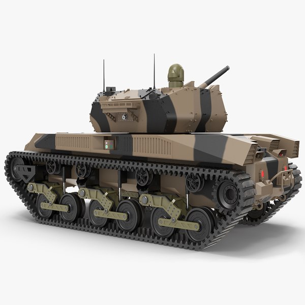 modelo 3d Camuflaje de tanque eléctrico robótico preparado para Cinema ...