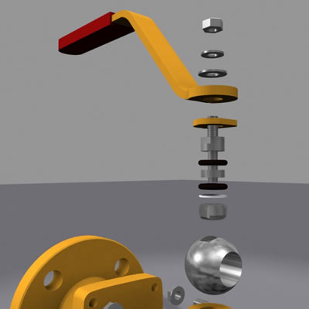 Ball Valve 3d Model