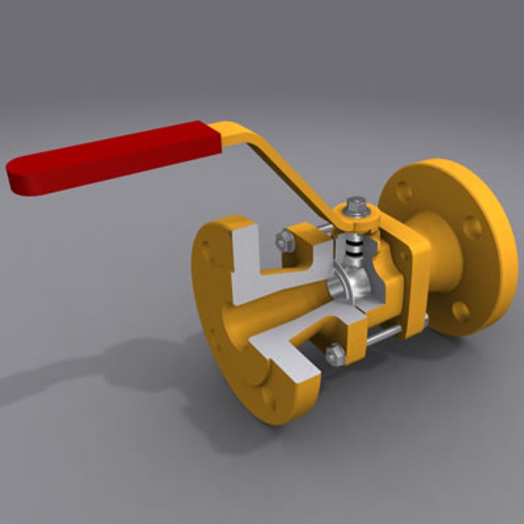 Ball Valve 3d Model