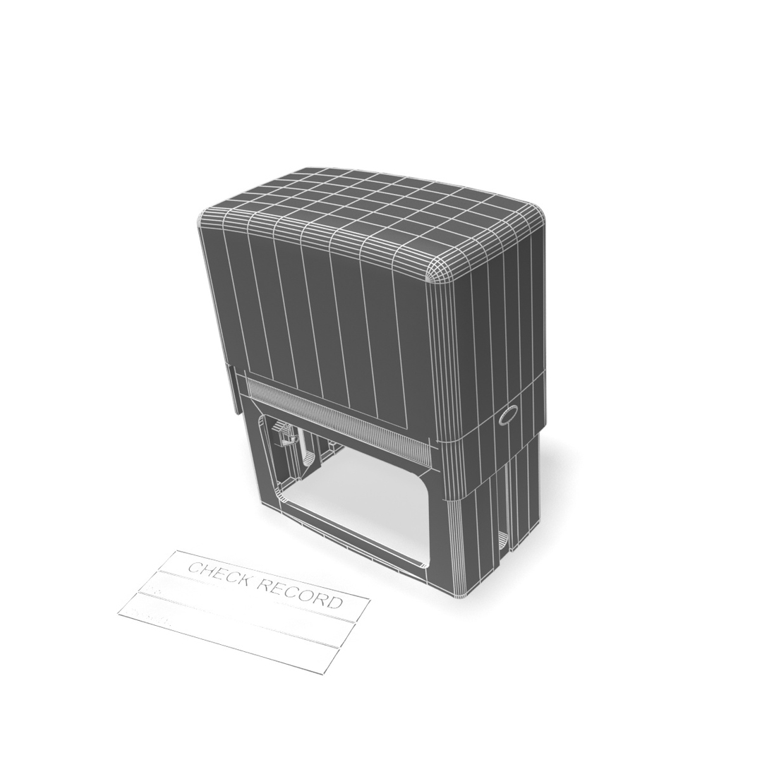 office ink stamp 3d model