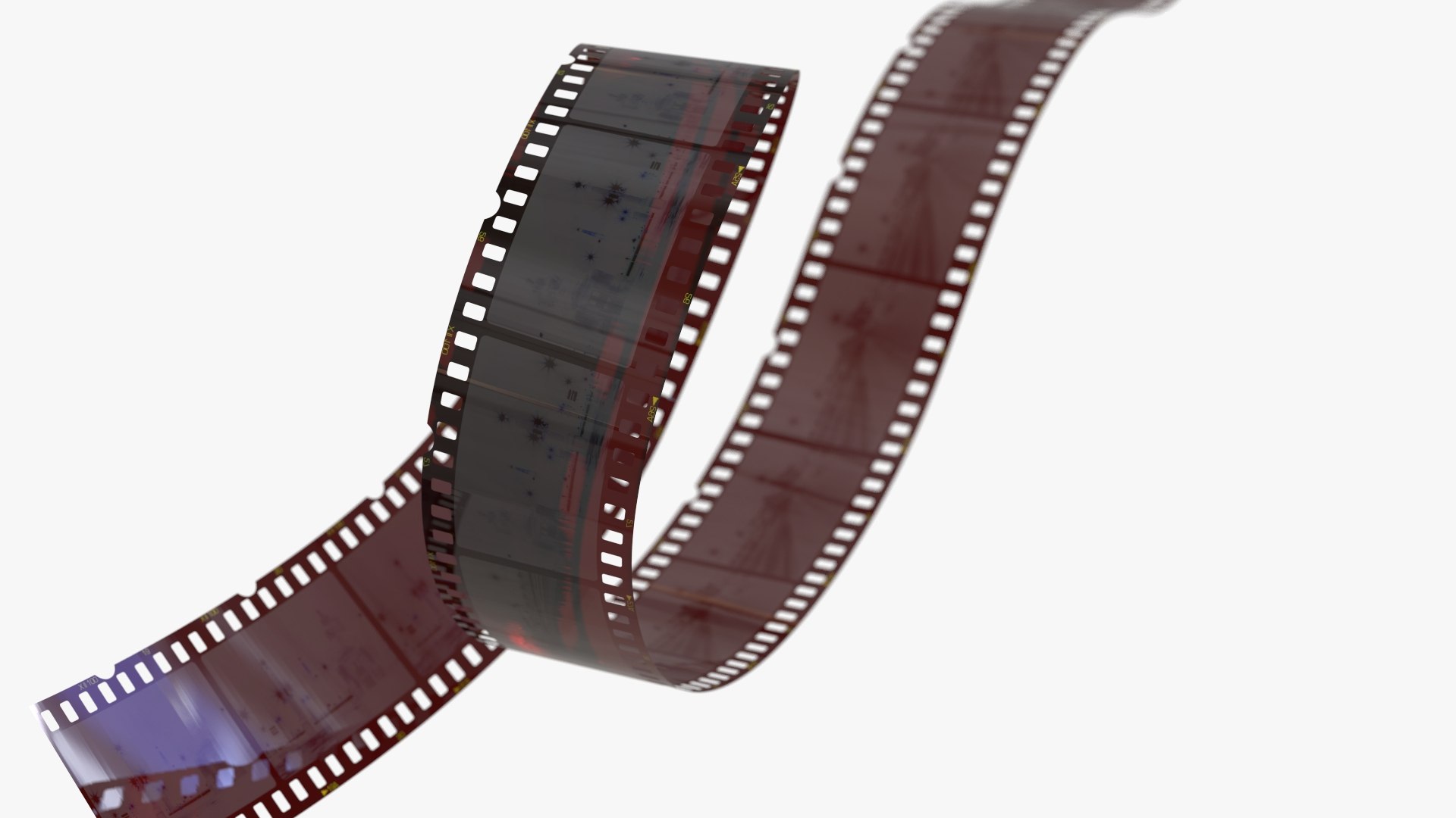 Reel Film Frame 3D - TurboSquid 1635940