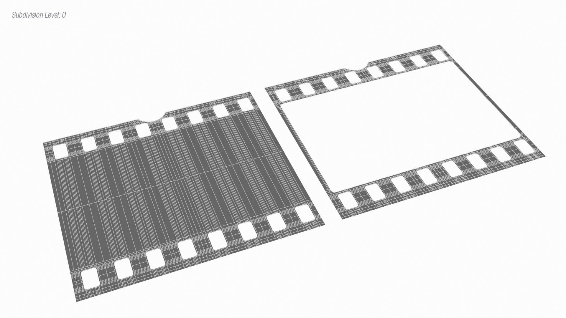 Reel Film Frame 3D - TurboSquid 1635940