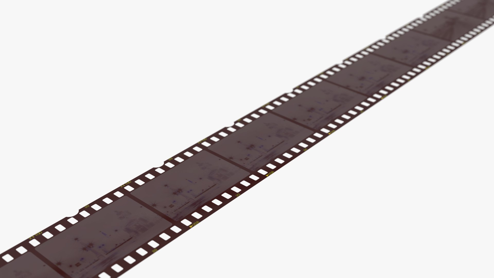 Reel Film Frame 3D - TurboSquid 1635940