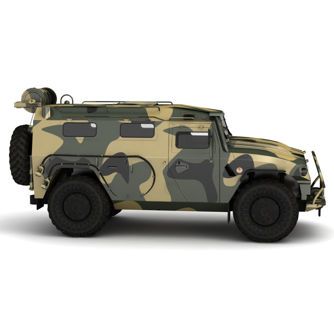 Military Gaz Tigr 3D - TurboSquid 1471520