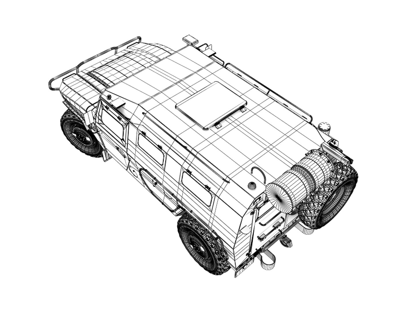 Military Gaz Tigr 3D - TurboSquid 1471520