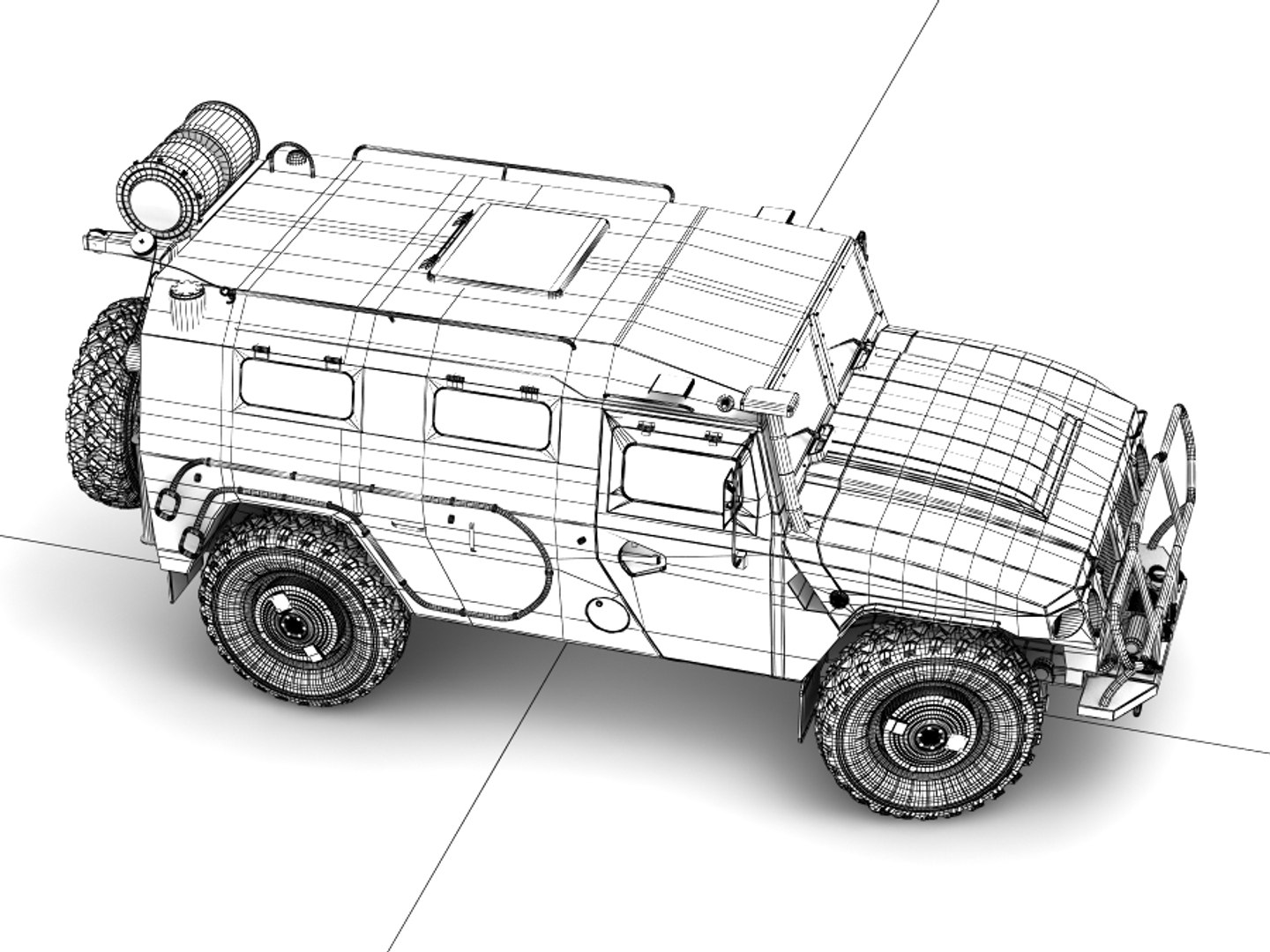 Military Gaz Tigr 3D - TurboSquid 1471520